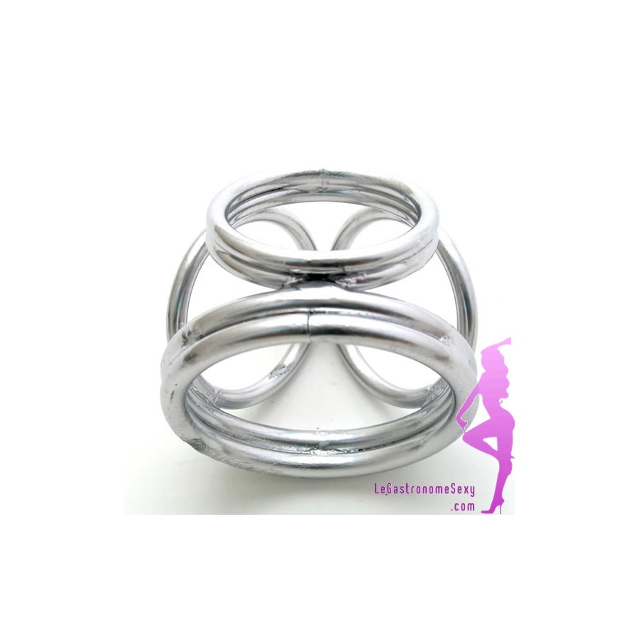 27.64€ - Ball Splitter - CockRing 4 anneaux pour séparations des couilles